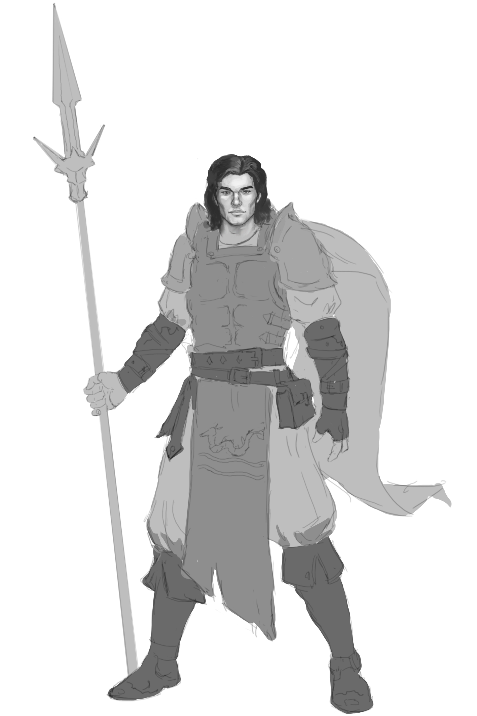 Character Concept Art - Peritas Pikeman